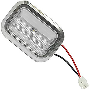 Upgraded W11683242 W11462342 LED Light Module - Compatible Whirlpool KitchenAid Refrigerator - Replaces AP6989197 W10908166 - Features a Chrome Bezel and White Terminal Block - Easy Home Improvement