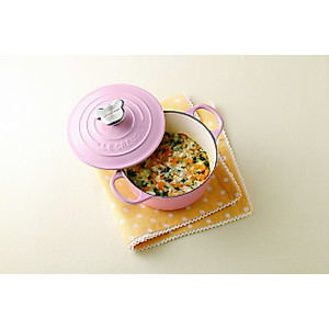 Le Creuset Cocotte Ronde 14cm Bear SS knob Chiffon Pink