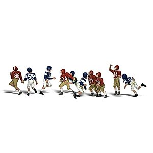 Youth Football Players HO Scale Woodland Scenics