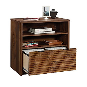 Sauder Harvey Park Lateral File, Grand Walnut Finish