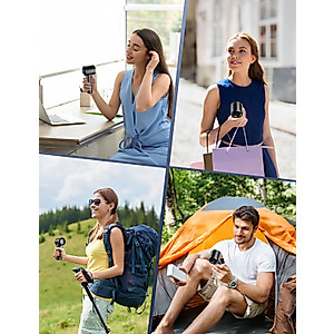 BLBS Handheld Fan, 6000mAh 11Hrs Personal Fan, Small Mini Fan, 4 Speeds Hand Fan, High Speed Cooling Fan, Portable Pocket Fan, USB Rechargeable Turbo Fan for Travel/Outdoor/Home/Office, Black