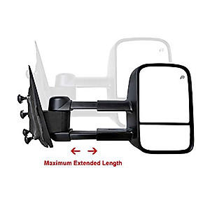 AERDM Towing Mirrors Replacement fit for 2014-2018 Chevy GMC Silverado Sierra 1500 2015-16 2500 HD 3500 HD Power Heated Mirrors