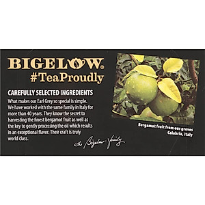 BigelowTea Earl Grey Tea (Decaffeinated), 20 Count(Pack of 1)