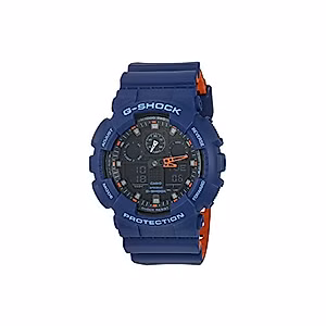 Casio Men's GA-100L-2ACR G SHOCK Analog-Digital Display Quartz Multi-Color Watch