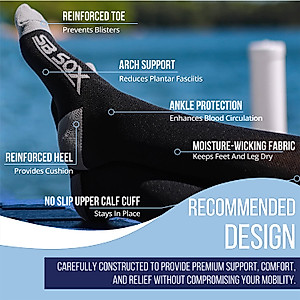 SB SOX Compression Socks (20-30mmHg) for Men & Women – Best Compression Socks for All Day Wear, Better Blood Flow, Swelling! (Large, Purple/White)