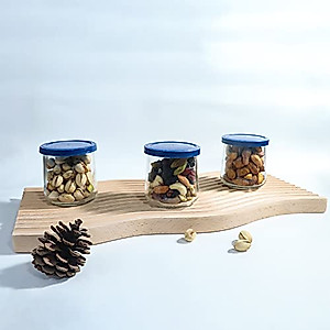 Oui Yogurt Jar Lids - 8 pack Oui Lids - and Oui Yogurt Bottle Label,For 5 Oz Oui Yogurt Jars (White)