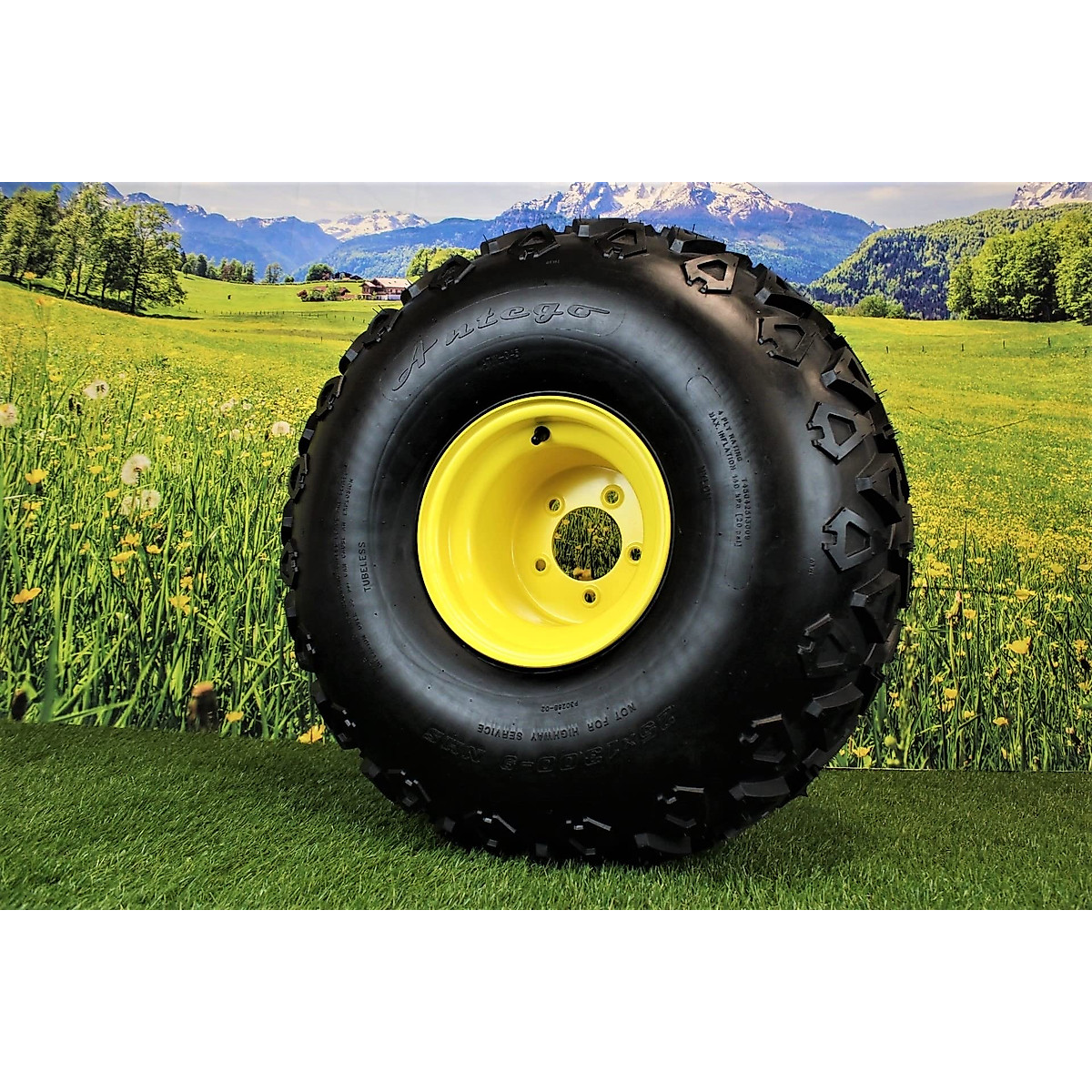 25x13.00-9 John Deere Gator Rear Wheel and Tire Assy Replaces AM143569 M118819