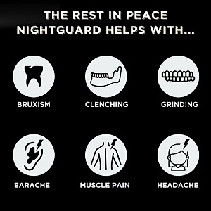 Rest in Peace Night Guard - Pack of Two Moldable Mouth Guard for Teeth Grinding Clenching Bruxism (Blue)