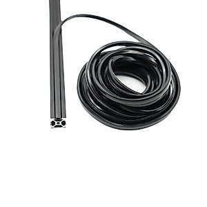 Iverntech Dust Protection Soft Cover Seal Strip for 20 Series 6mm Slot Aluminum Profile Extrustion Black 5 Meters