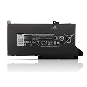 Hubei PGFX4 ONFOH 451-BBZL C27RW DJ1JO DJ1J0 Laptop Battery Replcement for Dell Latitude 12 7280 K8X0T KHY0C 7290 E7280 E7290 13 7380 7390 E7380 E7390 14 7480 E7490 Series (11.4V 42Wh)