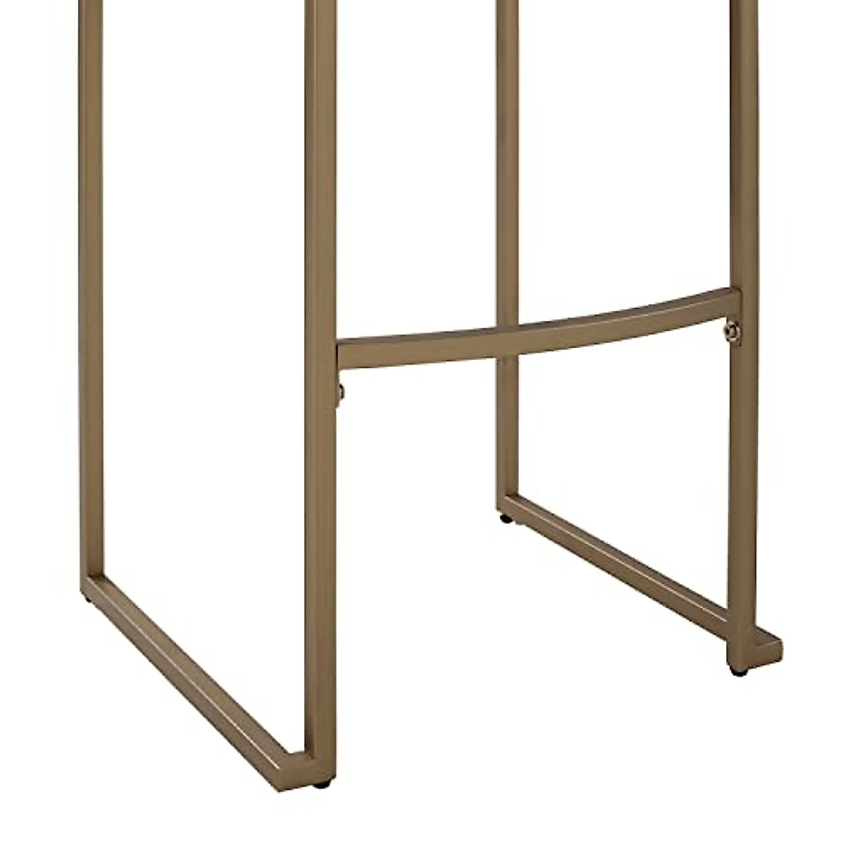 Crosley Furniture Harlowe Bar Stool, Set of 2, Creme and Gold