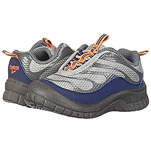 OshKosh B'Gosh Boys' Gianni Bump Toe Sneaker, Grey, 5 M US Toddler