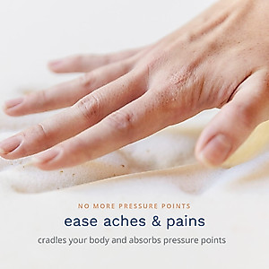 ViscoSoft 4 Inch Active Cooling Memory Foam Mattress Topper Queen - Select Copper-Infused Ivory Extra Long Mattress Pad