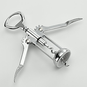 Wing Corkscrew Wine Opener by HQY - Premium All-in-one Wine Corkscrew and Bottle Opener - Risk Free Money-back!
