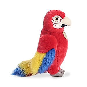 Aurora® Adorable Miyoni® Macaw Parrot Stuffed Animal - Lifelike Detail - Cherished Companionship - Red 11 Inches