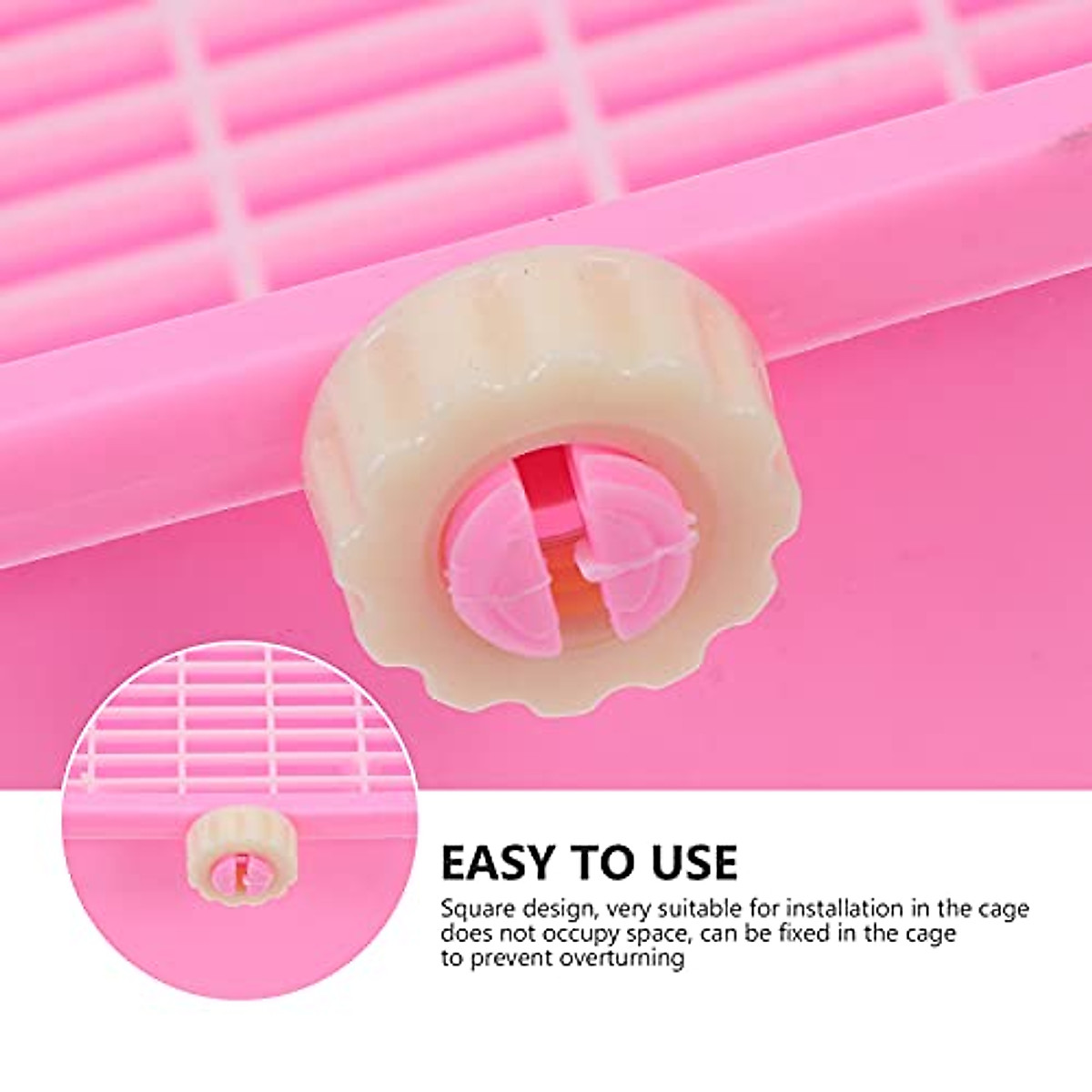 Balacoo Litter Box for Rabbit Pink Rabbit Litter Box Toilet Potty Trainer Litter Bedding Box for Small Animals Rabbits Bunny Guinea Pigs Chinchilla Ferret Cage Supplies Large Rabbit Litter Box