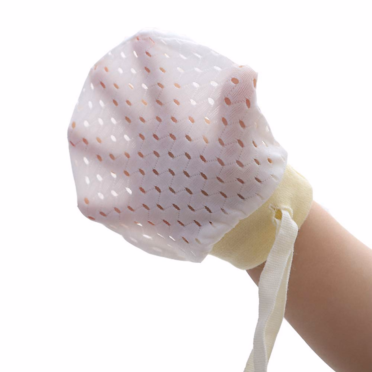 Aijian Pack of 16 Baby Mesh Gloves Cotton No Scratch Mittens for Unisex (8Colors/0-12Months)