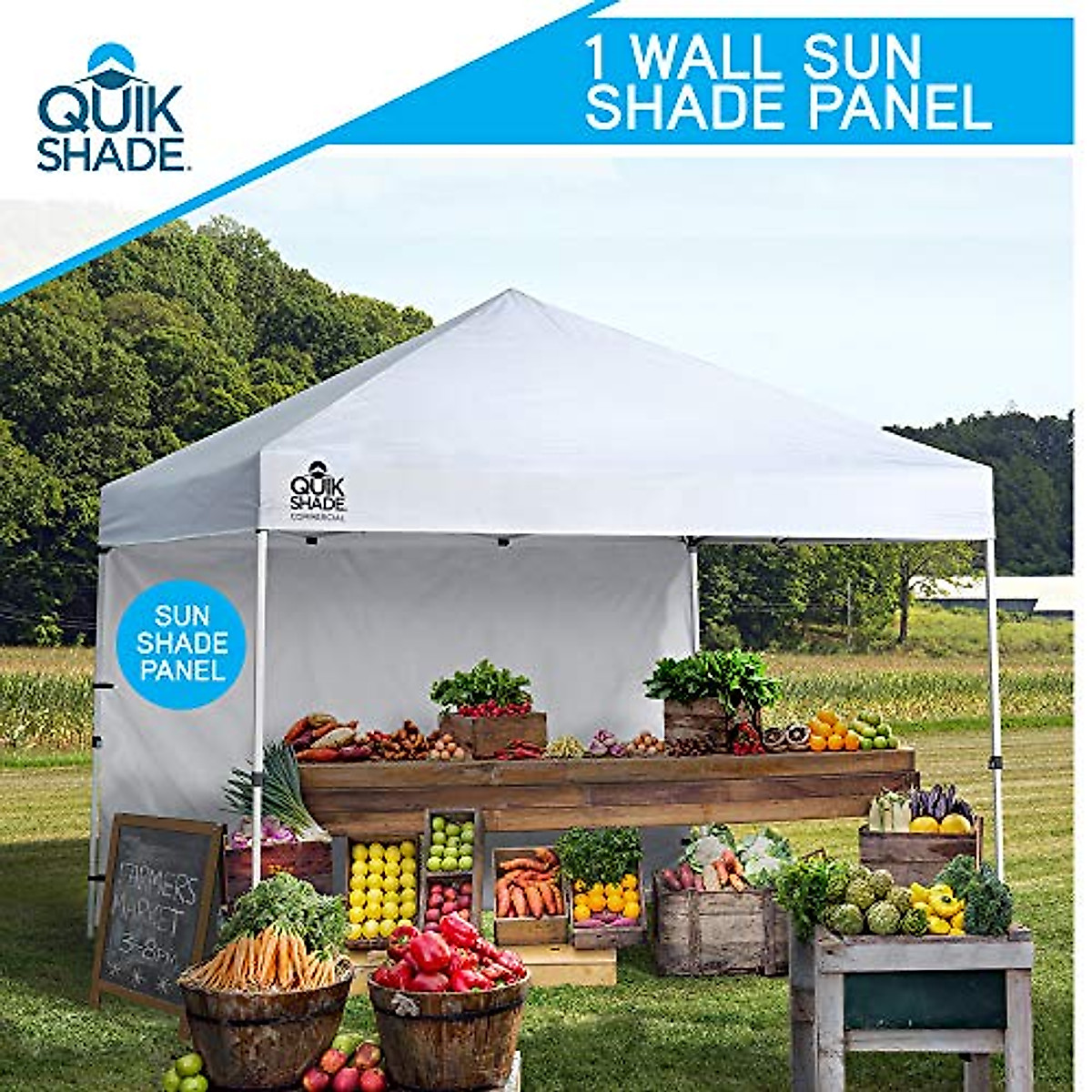 Quik Shade Commercial 10 x 10 ft. Straight Leg Canopy, White