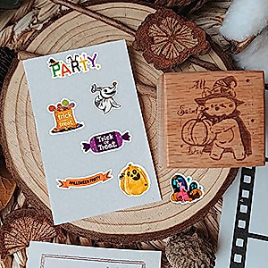 100PCS Non-Repeating Halloween Pumpkin Theme Stickers, Vinyl Waterproof Holiday Party Stickers, Kids and Youth Adult Party Favors Gifts