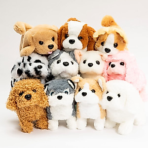 SANGKN Toy Dog, Toy Dogs That Walk and Bark, Puppy Toys for Kids, Battery Realistic Barking Dog Toy Walking Electronic Pets Girls(Golden Retriever)