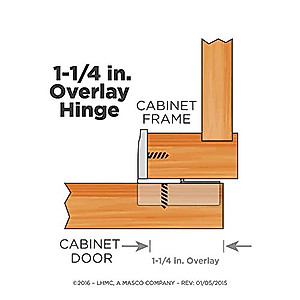 Everbilt 35 mm 1-1/4 in. Soft Close Overlay Hinge (10-Pack)