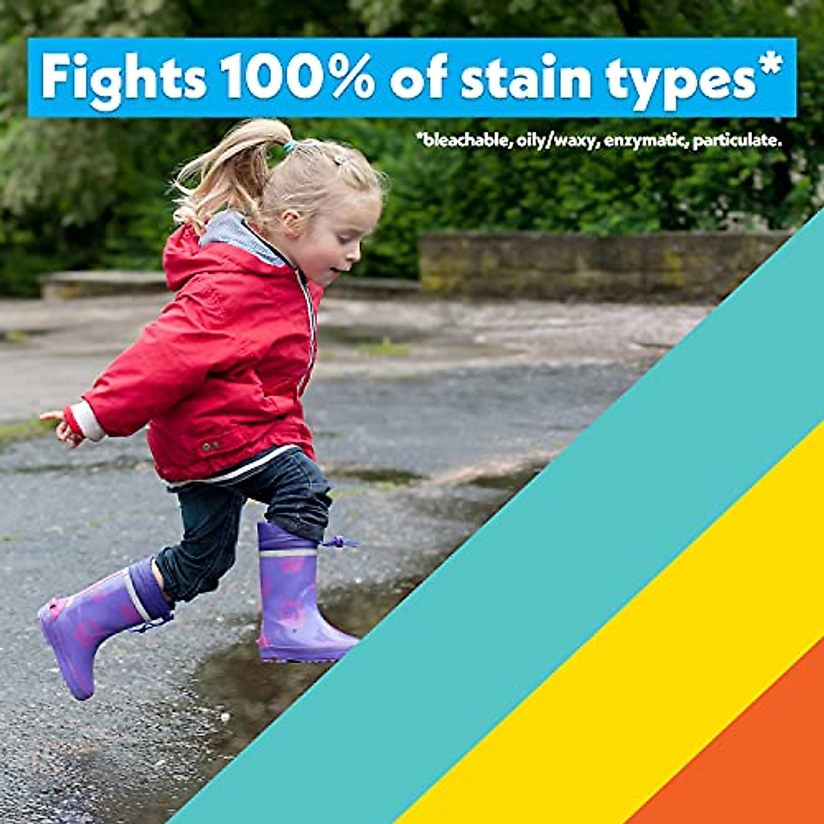 all Laundry Detergent Liquid, Fights Tough Stains with OXI Power, High Efficiency Compatible, 2X Concentrated, 90 Loads