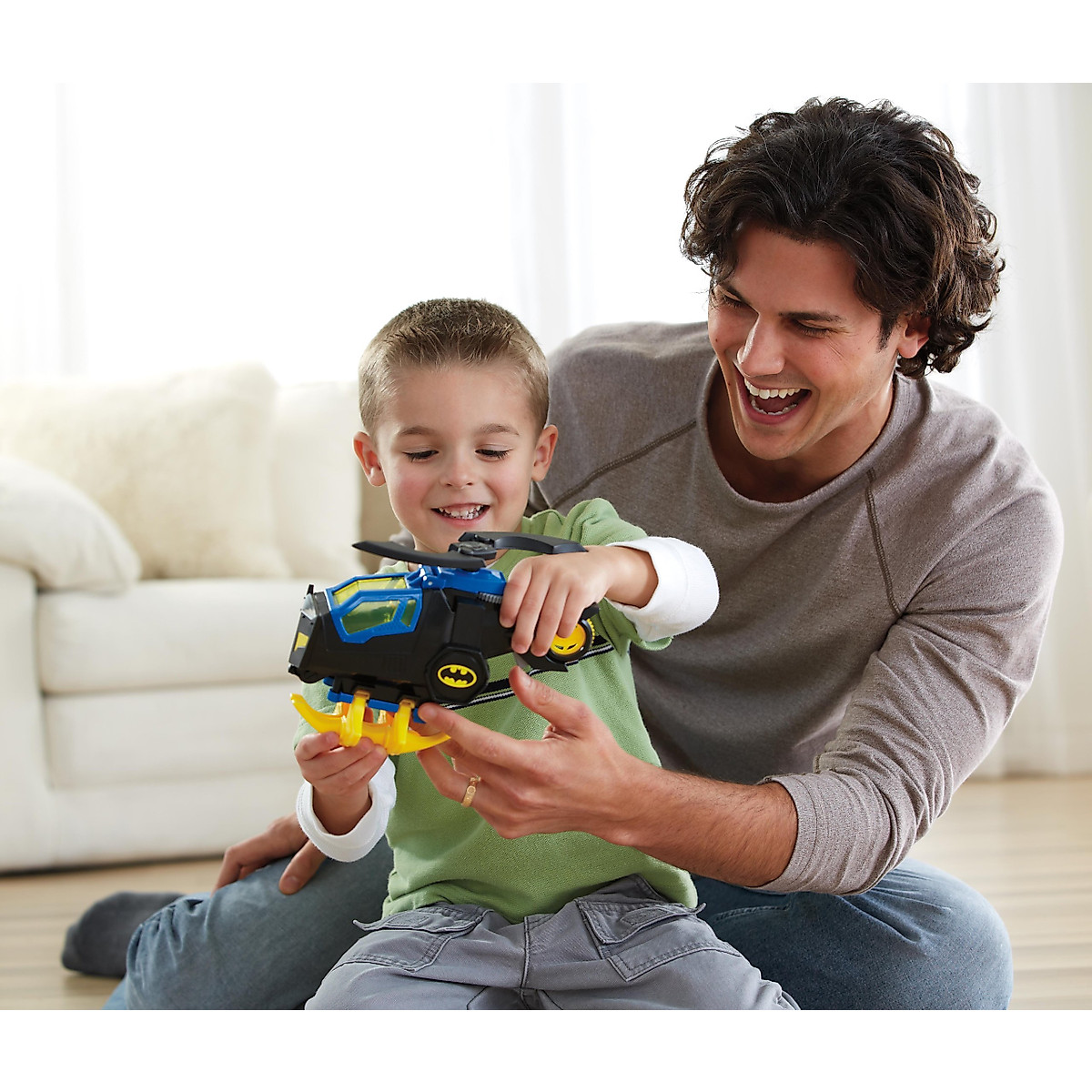 Fisher-Price Imaginext DC Super Friends Batman Toy Batcopter Helicopter & Figure Set for Preschool Pretend Play Kids Ages 3+ Years