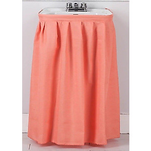 Emerson Fabric Sink Skirt, Self Stick (Yellow)