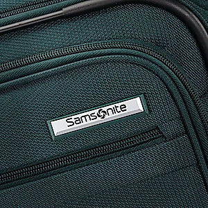 Samsonite Aspire DLX Softside Expandable Luggage with Spinners, Emerald, 2PC SET (Carry-on/Medium)