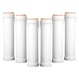 Luxsego Shower Head Filters for High Pressure Shower Head, 6 PCS PP-Cotton Filter Cartridge for Hard Water Soften Hard Water, Handheld Shower Head Replacement Filters