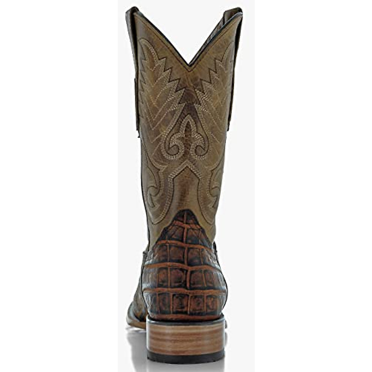 Soto Boots Mens American Gator Belly Print Boots H50035 (Tan,12)