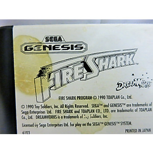 SEGA GENESIS FIRE SHARK