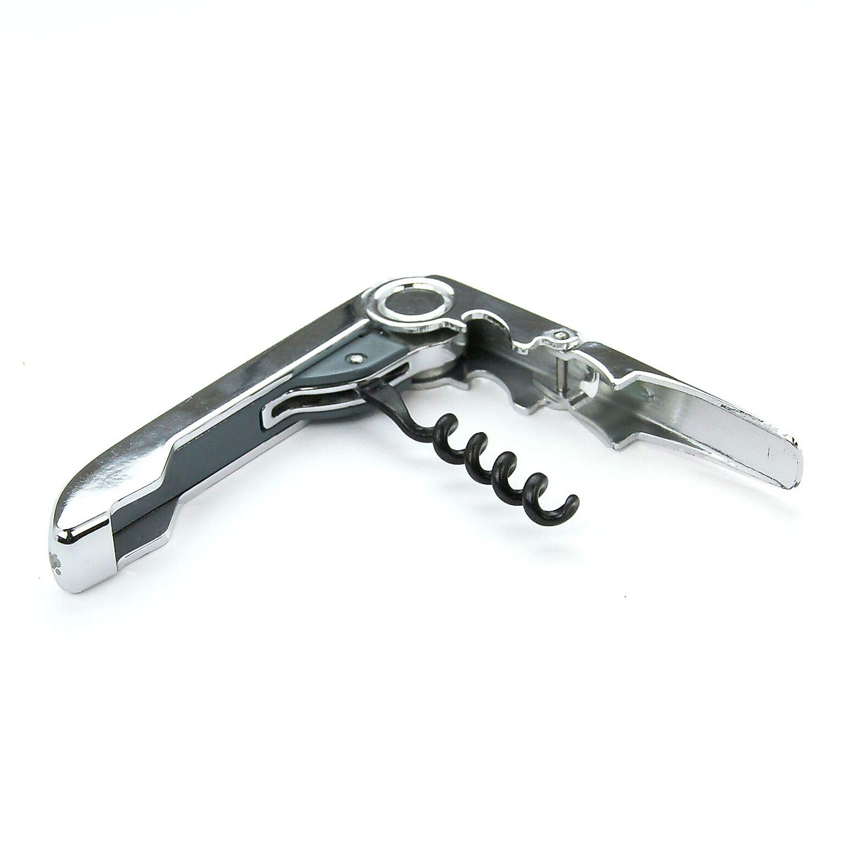 Vinturi All-In-One Waiter's Corkscrew Bottle Opener and Foil Cutter, Silver