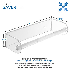 Acrylichomedesign Wall Mount Acrylic Paper Towel Holder,Clear