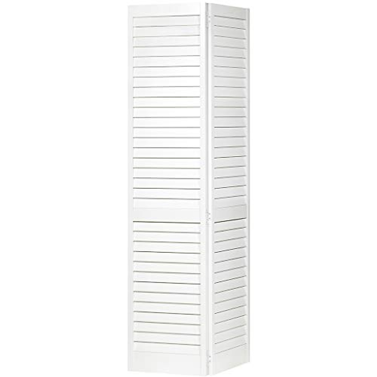 Closet Door, Bi-fold, Louver Louver Plantation Primed White (28X80)