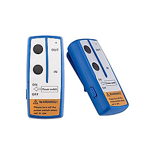 Wsays Wireless Winch Remote Control 100FT 12V Switch Handset Compatible with Most Brands of Recovery Blue with Twin Handset