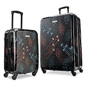 American Tourister Star Wars Hardside Spinner Wheel Luggage, Galaxy, Checked-Large 28-Inch