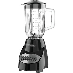 BLACK + DECKER (BLACK & DECKER) 10-Speed Blender, Black.