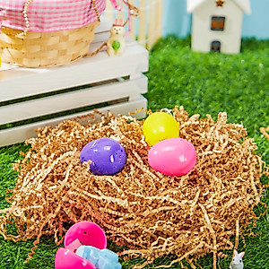 JOYIN 12oz Easter Grass Crinkle Paper Shred，Pure Green Easter Basket Filler Stuffers for Easter Egg Hunt Décor, Party Favors, Easter Decor, Gift Bag Decor