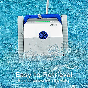 AIRROBO PC100 Cordless Robotic Pool Cleaner -Pool Vacuum Cleaner for Inground Pools and Above Ground Pools, Scrubbing Pool's Floor, Wall, Waterline, Smart Navigation and parking system, Lasts 120 Mins