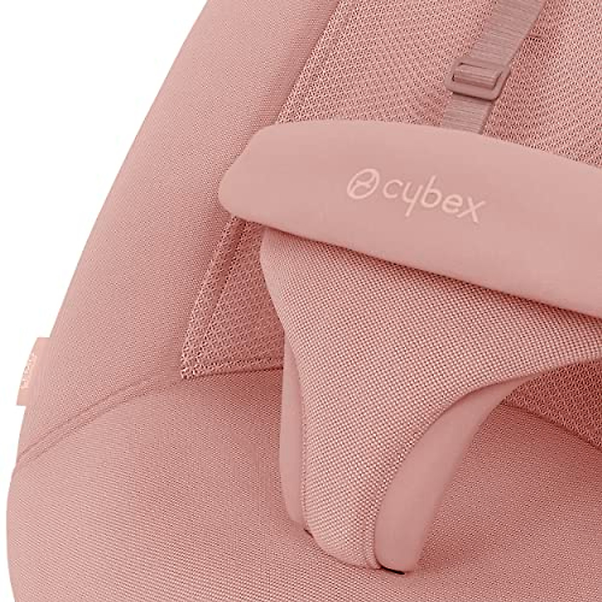 Cybex Lemo Self-Bouncing Baby Bouncer for Playing and Relaxing with Adjustable Harness and Breathable Mesh Backrest, Comfort Inlay with Head Hugger, and Stand, Pearl Pink