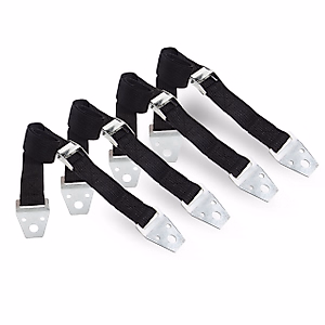 Metal Anti Tip Furniture Kit, 4 Pack Silver Furniture Anchors for Baby Proofing, TV Safety Straps For Flat Screens, Earthquake Straps, Heavy Straps For TV, Child Proof Childproof Television Antitip