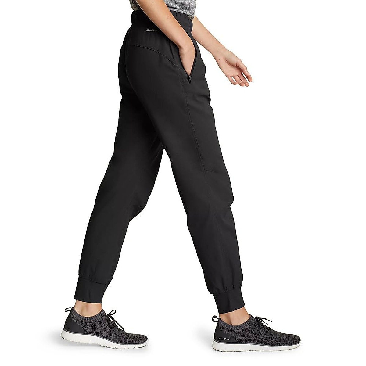 Eddie Bauer Women's Rainier Jogger Pants, Black, 8, Hiking Pants