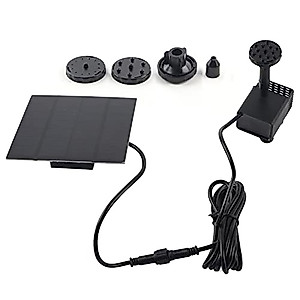 Solar Water Pump Floating Fountain,Solar Fountain Pump,Powered Water Floating Sprinkler,3 Nozzlesfor Bird Bath, Fish Tank, Pond or Garden Decoration, Solar Water Pump Floating Fountain,Solar Foun