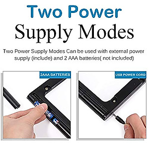 3X Full Page Magnifying Glass Reading Magnifier with 6 LED Lights Handheld Hands-Free Magnifier with Stand & Lanyard PVC Material Ideal for Low Vision, Seniors, Reading Books, Newspapers