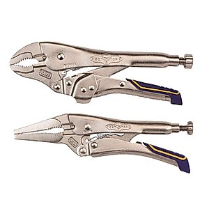 IRWIN VISE-GRIP Locking Pliers (10-Inch) & Linesman Pliers (6-Inch) Combo (IRHT82588)