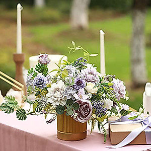 Serra Flora Artificial Flowers Combo for DIY Centerpieces Arrangements Wedding Bridal Bouquet Table Chair Candle Holder Baby Shower Cake Flower Home Decor