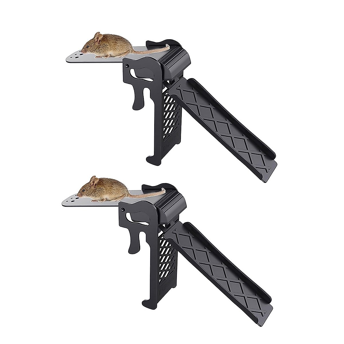 Mouse Traps,Rat Traps for House Walk The Plank Auto Reset Rat Traps Outdoors Mouse Trap Bucket,Rat Trap Bucket Spinner Ramp Included Multi Catch Auto Reset No See Kill Sanitary Safe Mousetrap (Size :