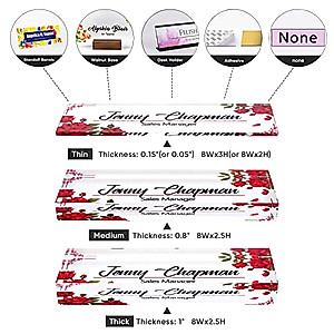 Name Plate for Desk | Clear Acrylic Office Decorations for Work | Boss Lady Gifts for Women | Personalized Desk Decorations