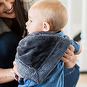 SARANONI Security Blankets for Babies Super Soft Boutique Quality Lush Luxury Baby Blanket (Small, Charcoal)